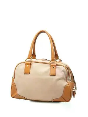 Prada 2010-2026 Cinghiale Trimmed Canapa Satchel