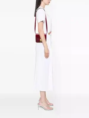 Celine 2019 Small Calfskin Classic Box Crossbody Bag - Red