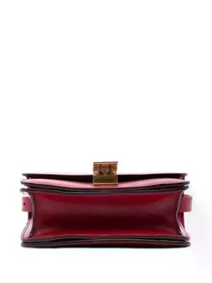 Celine 2019 Small Calfskin Classic Box Crossbody Bag - Red