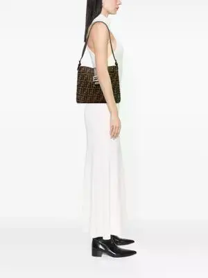 Fendi Zucca Canvas Shoulder Bag - Brown
