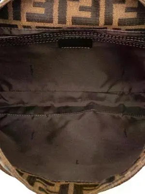 Fendi Zucca Canvas Shoulder Bag - Brown