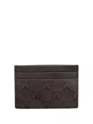 Gucci 2000-2015 Guccissima Card Holder - Black