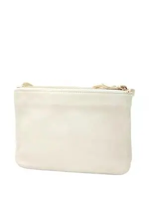 Celine 2012 Small Lambskin Trio Crossbody Bag - White