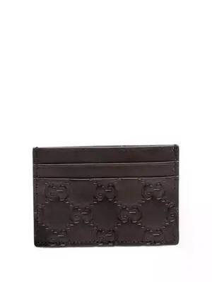 Gucci 2000-2015 Guccissima Card Holder - Black