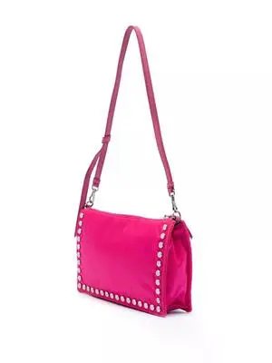 Prada 2013-2025 Tessuto Studded Etiquette Shoulder Bag