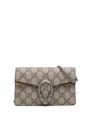 Gucci Mini Gg Supreme Dionysus Crossbody Bag - Brown