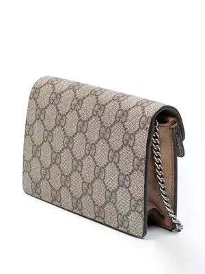 Gucci Mini Gg Supreme Dionysus Crossbody Bag - Brown
