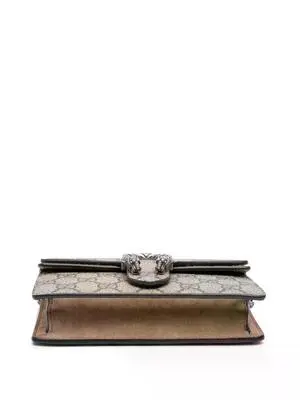 Gucci Mini Gg Supreme Dionysus Crossbody Bag - Brown