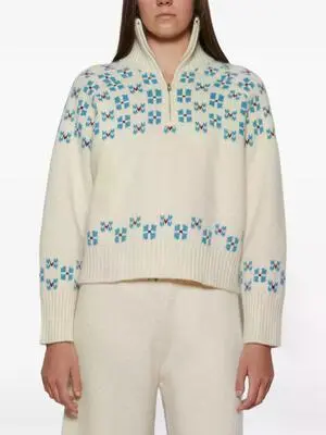 Calle Del Mar Fair Isle Knitwear - Neutrals
