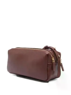 ELLEME Double-zip Leather Cross Body Bag - Brown