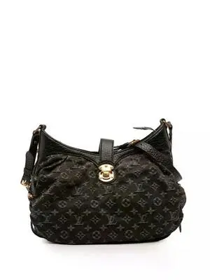 LOUIS VUITTON 2008 Monogram Denim Mahina Xs Crossbody Bag - Black