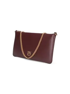 Pinko Horizontal Flat Shoulder Bag