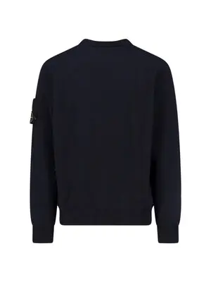 Stone Island Compass Cotton Sweatshirt - Blue