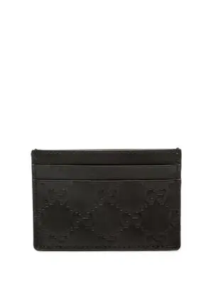 Gucci 2000-2015 Guccissima Card Holder - Black