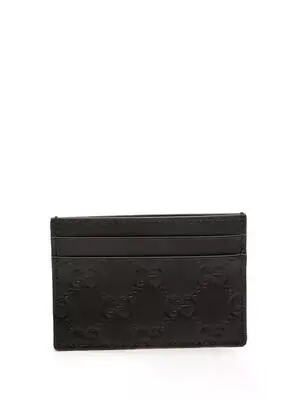 Gucci 2000-2015 Guccissima Card Holder - Black
