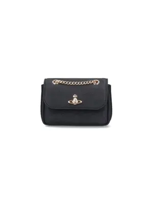 VIVIENNE WESTWOOD Logo Crossbody Bag - Black