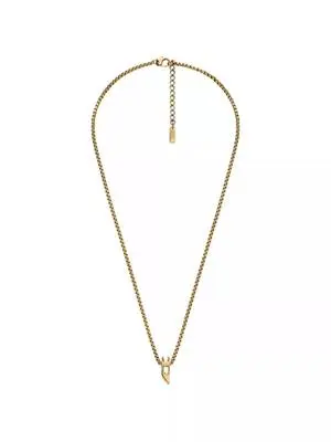 DIESEL Oval-d Pendant Necklace - Gold