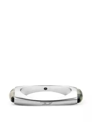 DIESEL Jasper Signet Ring - Silver