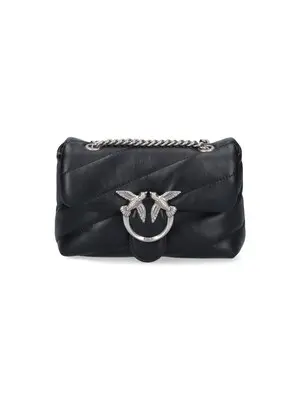 Pinko Micro Leather Bag With Padded Design