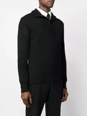 TOM FORD Ribbed Knit Quarter-button Jumper