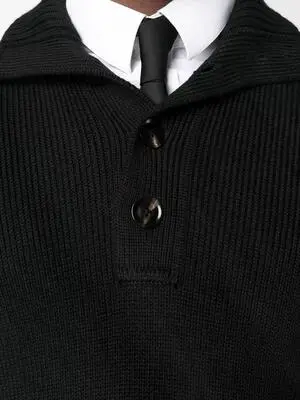TOM FORD Ribbed Knit Quarter-button Jumper