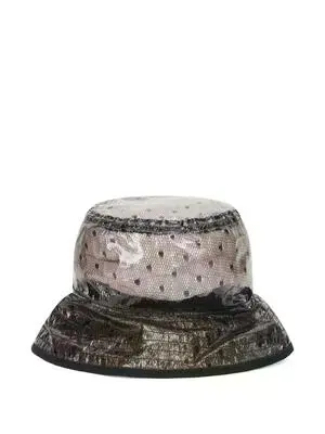 Valentino Garavani Polka Dot Bucket Hat - Black