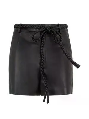 Red Valentino Braided Belt Shorts - Black