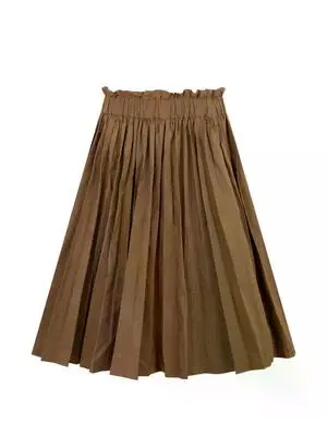 Valentino Garavani Pleated Skirt - Brown