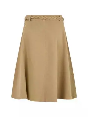 Valentino Garavani A-line Skirt With Braided Belt