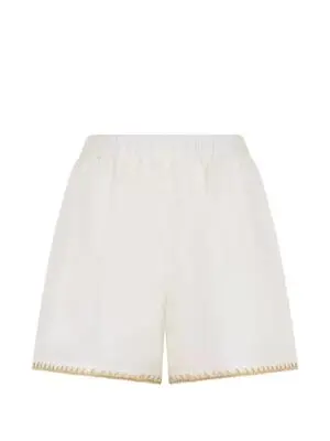 Red Valentino Elasticated-waistband Shorts - White