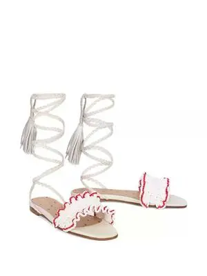 Red Valentino Ruffled-strap Sandals