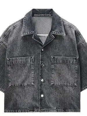 Alexander Wang Cropped Cotton Shirt