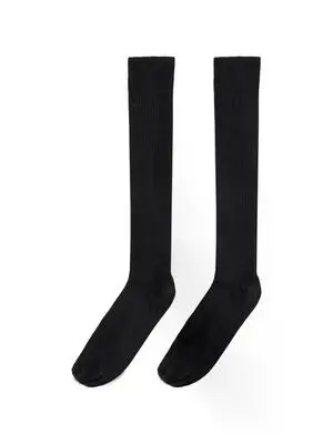 Red Valentino Ribbed Socks - Black