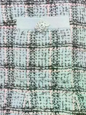 SELF-PORTRAIT Check-pattern Mini Skirt