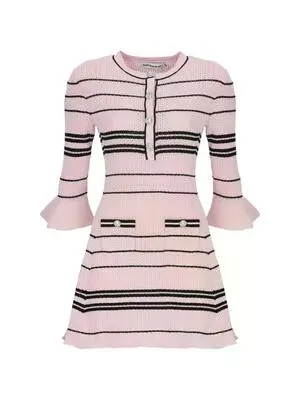 SELF-PORTRAIT Striped-pattern Dress