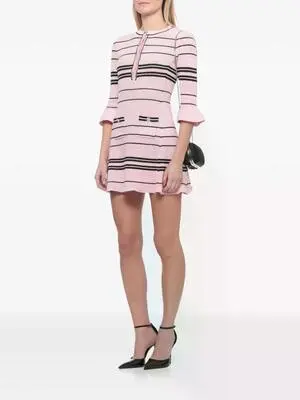 SELF-PORTRAIT Striped-pattern Dress
