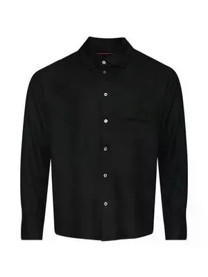 THE ELDER STATESMAN Pashmina Pocket Shirt - Black