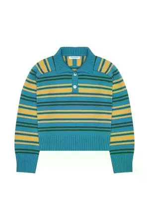 Calle Del Mar Striped Knit Polo