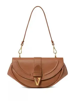 Versace Virtus Leather Shoulder Bag