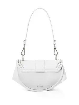 Versace Virtus Studded Shoulder Bag - White