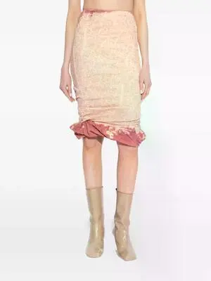 DIESEL Floral Print Ruffled Skirt