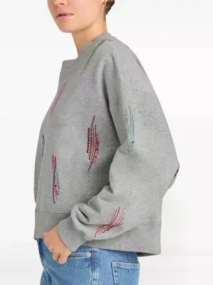 Cinq À Sept Long-sleeve Sweatshirt With Paillette Embellishment
