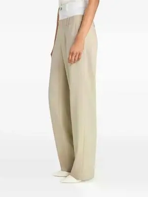 Cinq À Sept Dionne Double-waistband Trousers - Neutrals