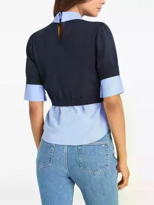 Cinq À Sept Capucine Knit Top - Blue