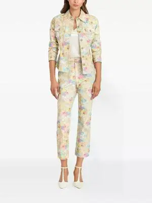 Cinq À Sept Ikat Bouquet Dorothea Cropped Jeans