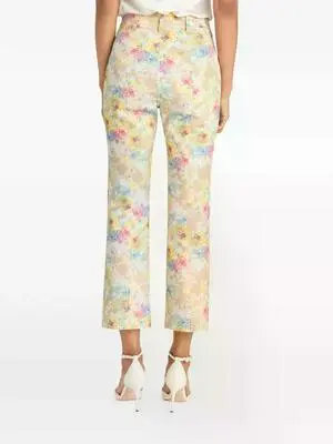 Cinq À Sept Ikat Bouquet Dorothea Cropped Jeans