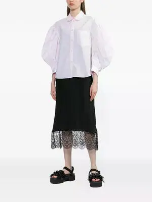 Simone Rocha Embellished Draped-sleeves Shirt