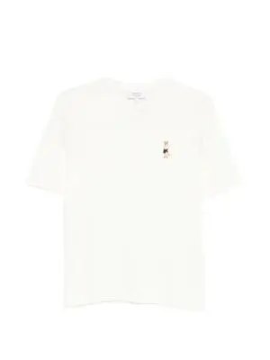 Maison Kitsuné Embroidered T-shirt - Neutrals