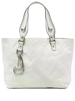 Gucci Medium Sima Icon Bit Tote - White