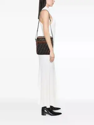 Fendi Zucca Canvas Crossbody Bag
